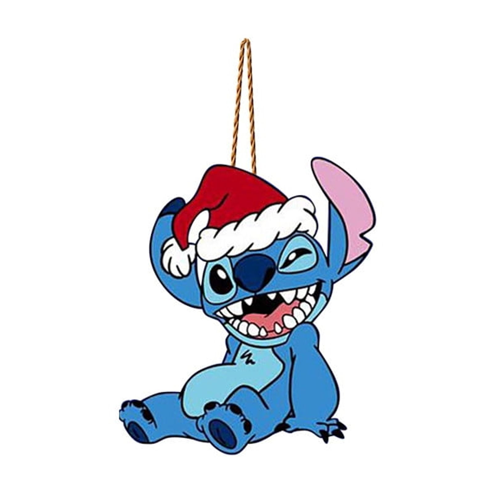 Disney - Stitch Cartoon Toys Festive Holiday Ornament Cute Blue Alien ...
