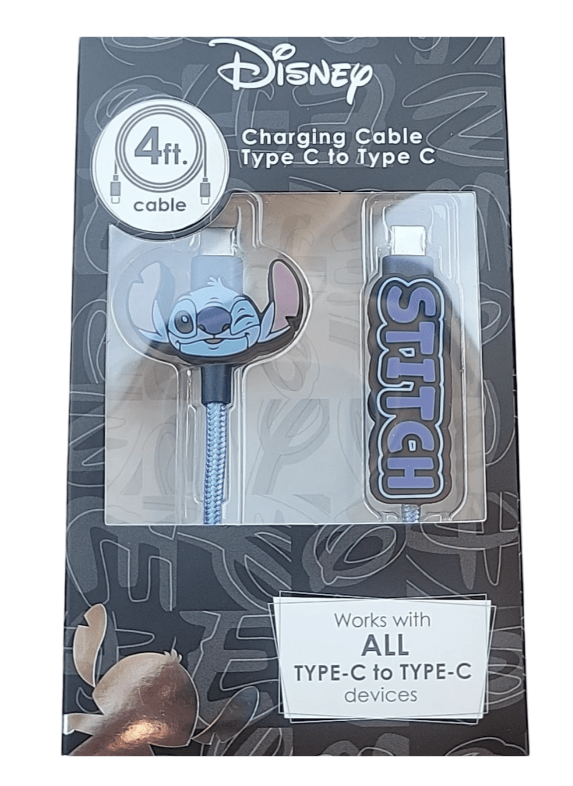 Disney Stitch Charging Cable Type C to C - Walmart.com