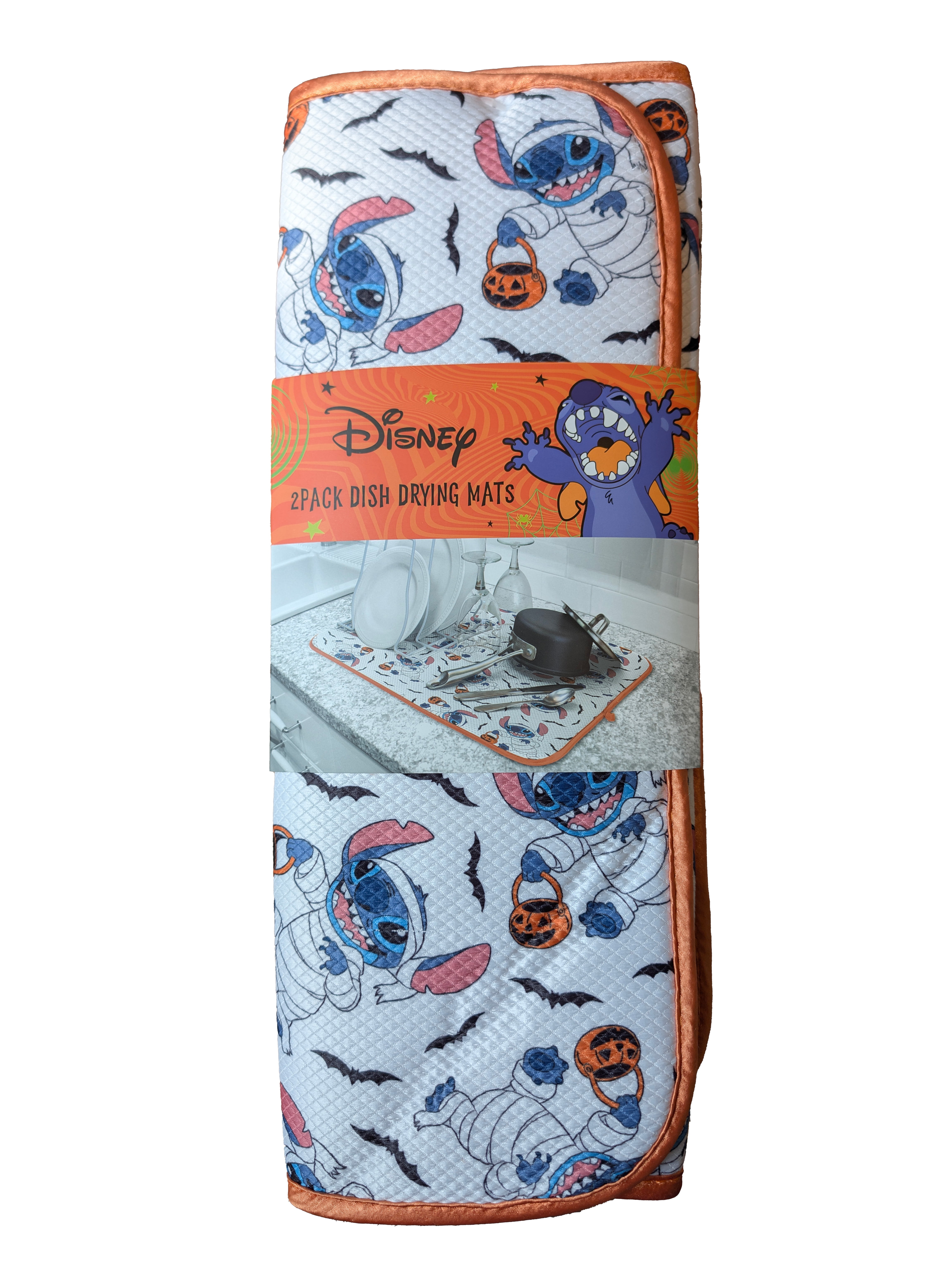 Disney Stitch Drying Mat 2 Pack Halloween Mummy Bats - Walmart.com