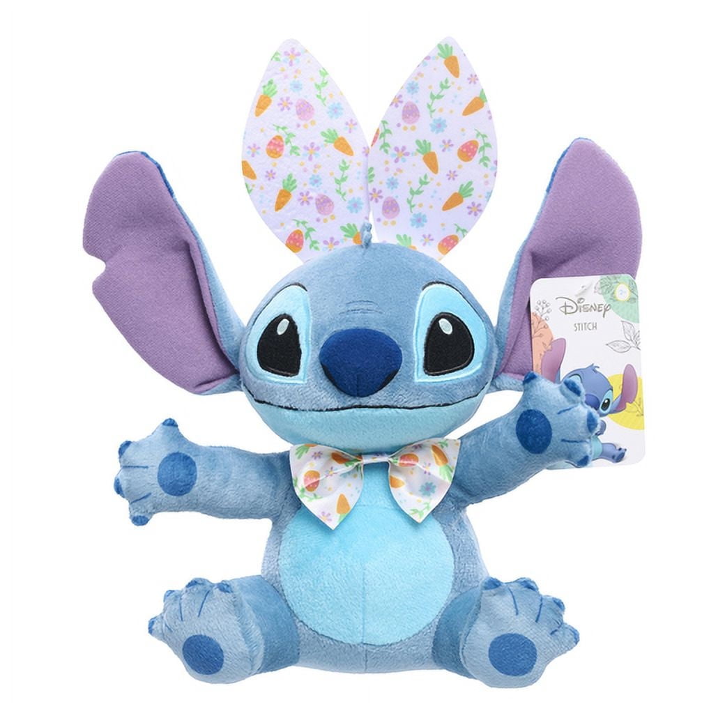 Disney Stitch 9 in Easter Plush Toy Doll with Bunny Ears & Bow Tie ...