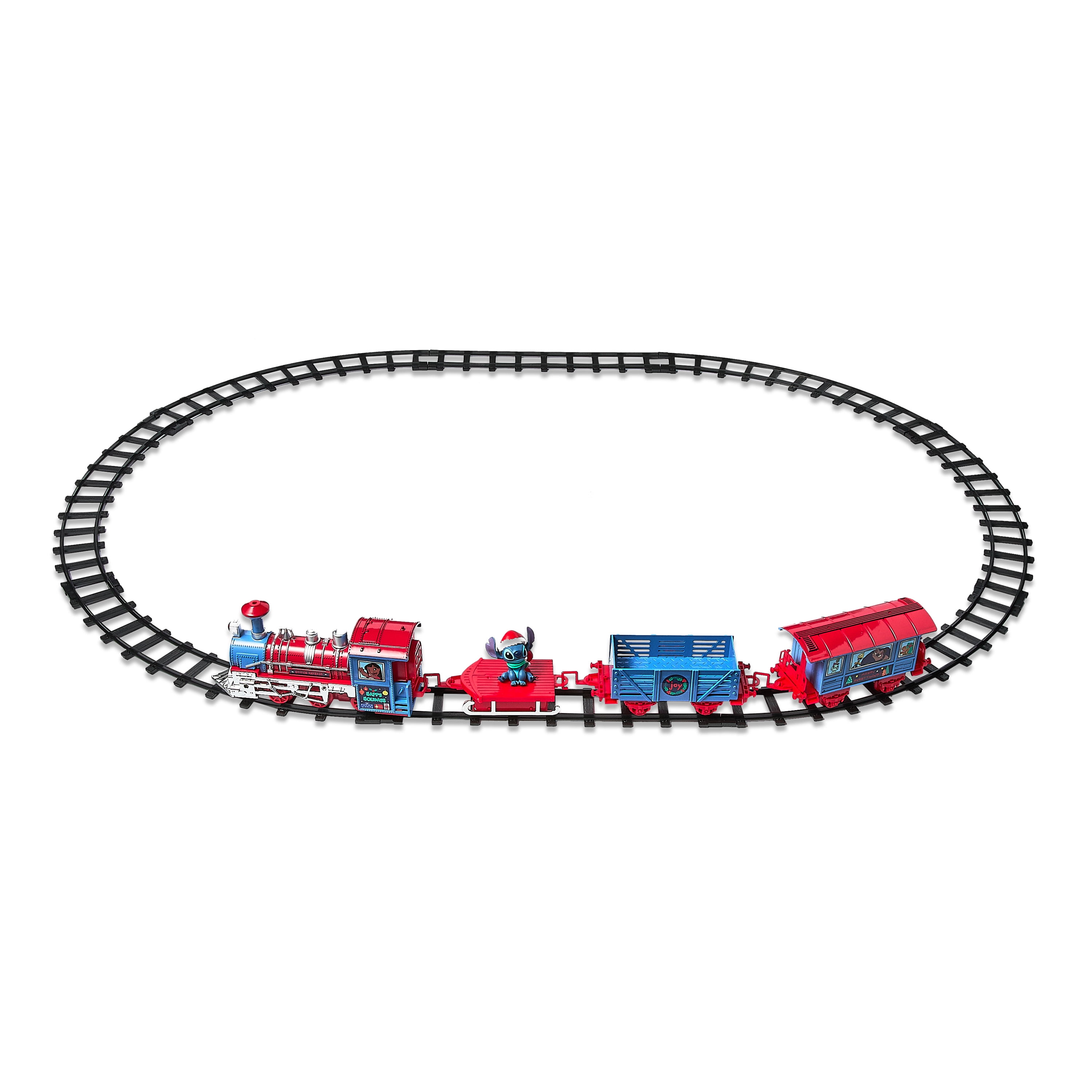 Disney Stitch Express Train Set, 12 Piece Set, Blue, Red Plastic, by ...