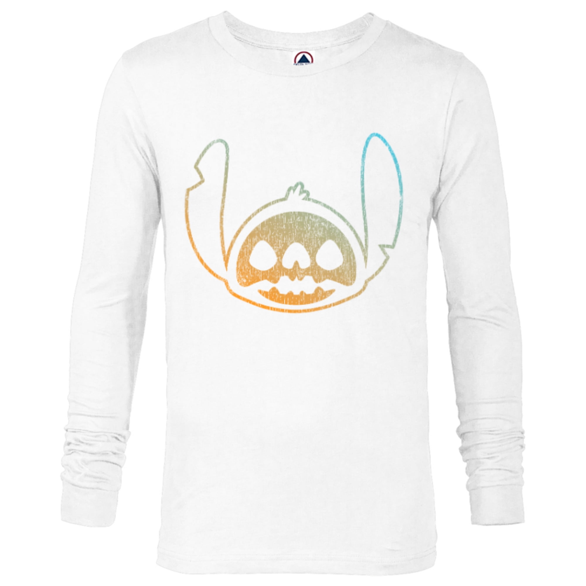 Disney Stitch Face Halloween - Long Sleeve T-Shirt for Men - Customized ...