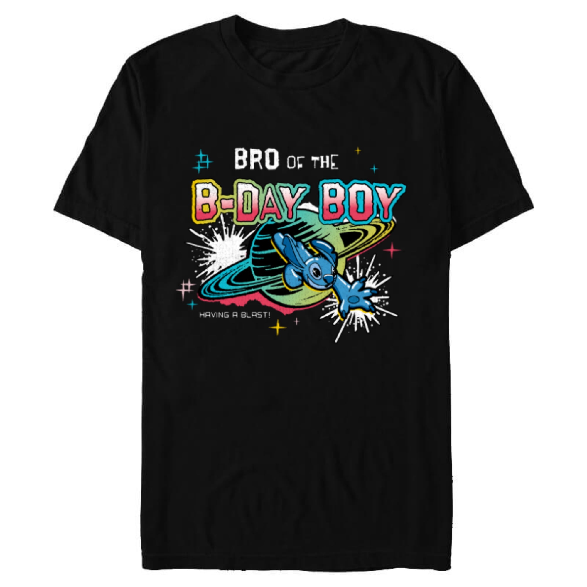 Disney Stitch Family Shine Bro of the B-Day Boy Birthday - Short Sleeve ...