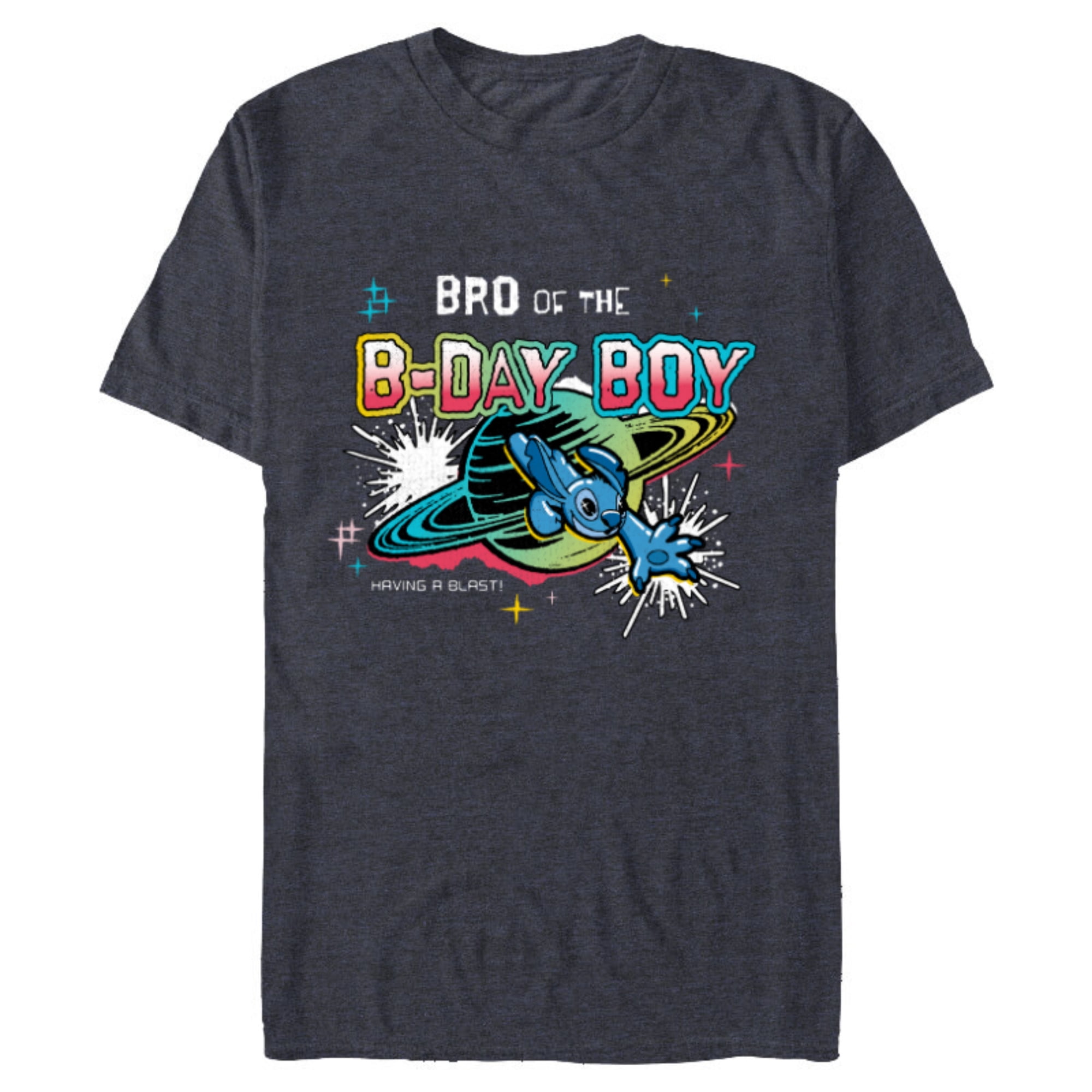 Disney Stitch Family Shine Bro of the B-Day Boy Birthday - Short Sleeve ...