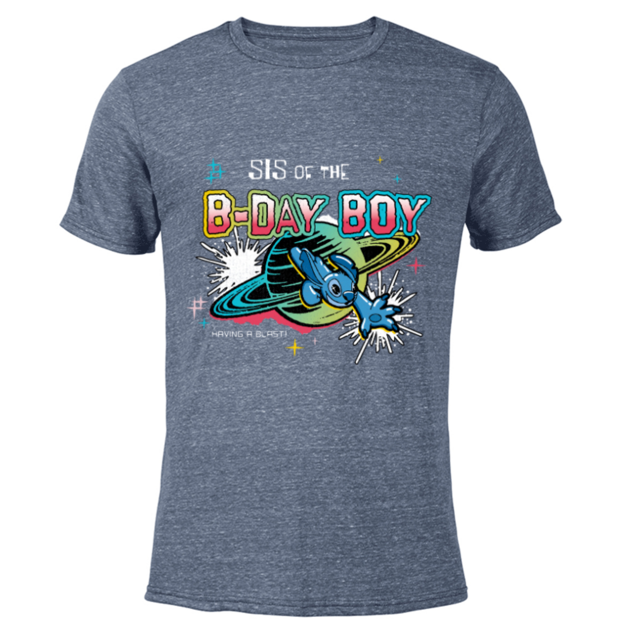 Disney Stitch Family Shine Sis of the B-Day Boy Birthday - Short Sleeve ...