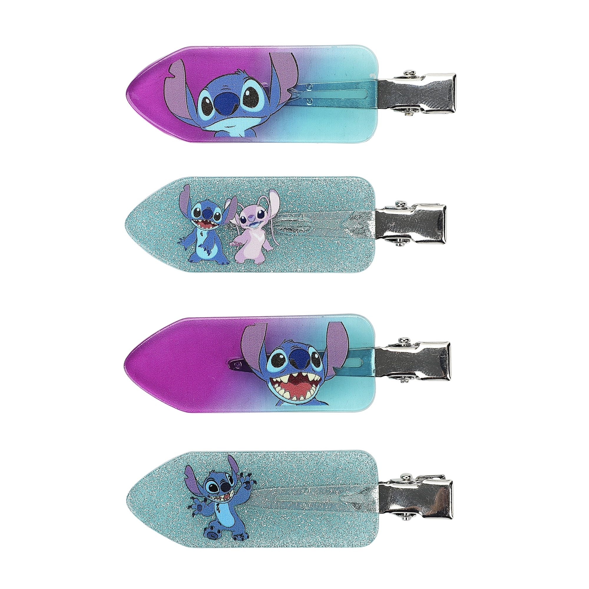 Disney Stitch Get Ready With Me 4-Piece Stitch & Angel Glitter Acrylic ...