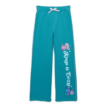 DISNEY Girls Lilo and Stitch Jogger Sweatpants with Minnie Mouse ...