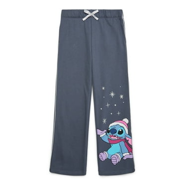 DISNEY Girls Lilo and Stitch Jogger Sweatpants with Minnie Mouse ...