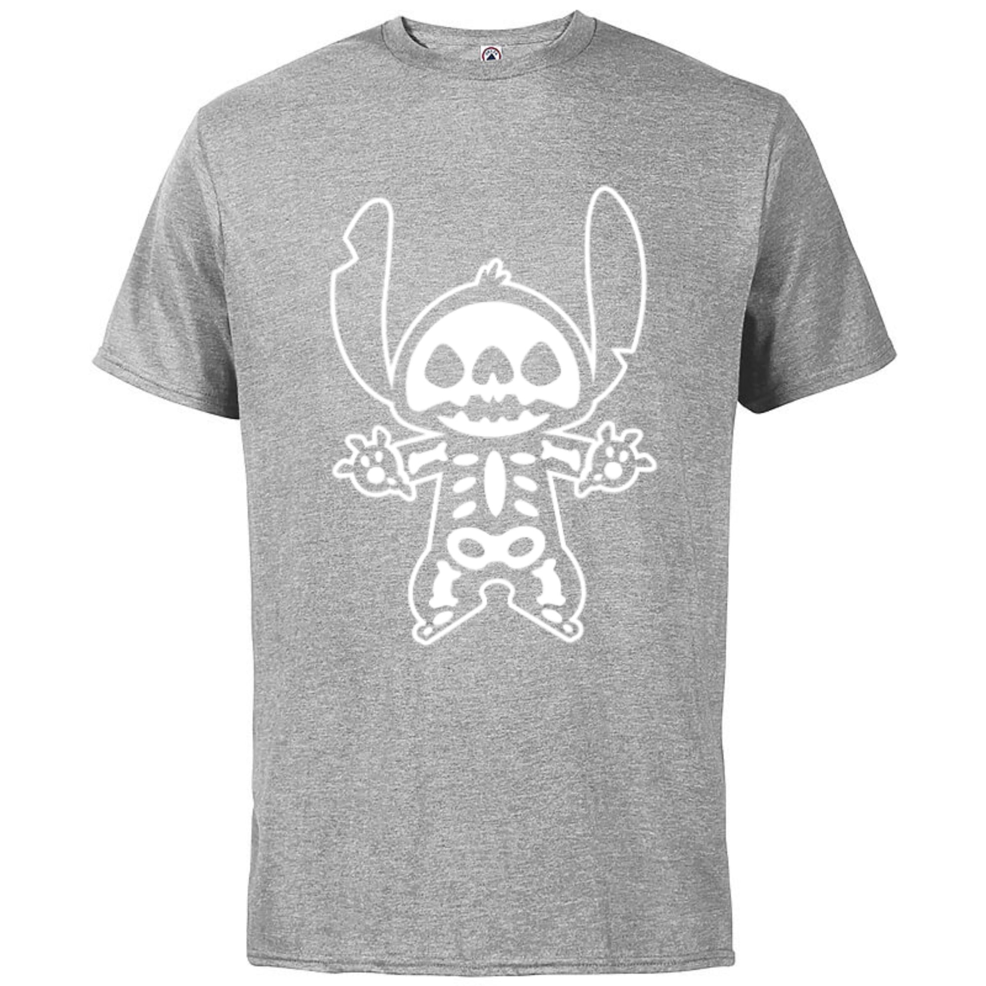 Disney Stitch Halloween Skeleton - Short Sleeve Cotton T-Shirt for ...