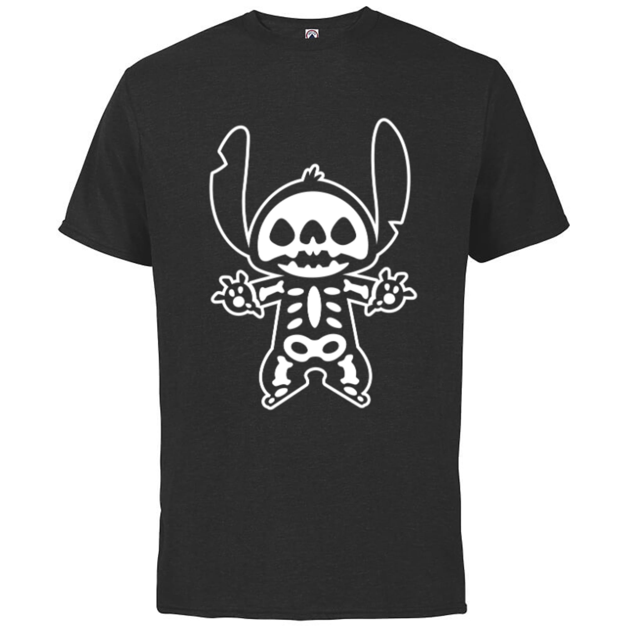 Disney Stitch Halloween Skeleton - Short Sleeve Cotton T-Shirt for ...
