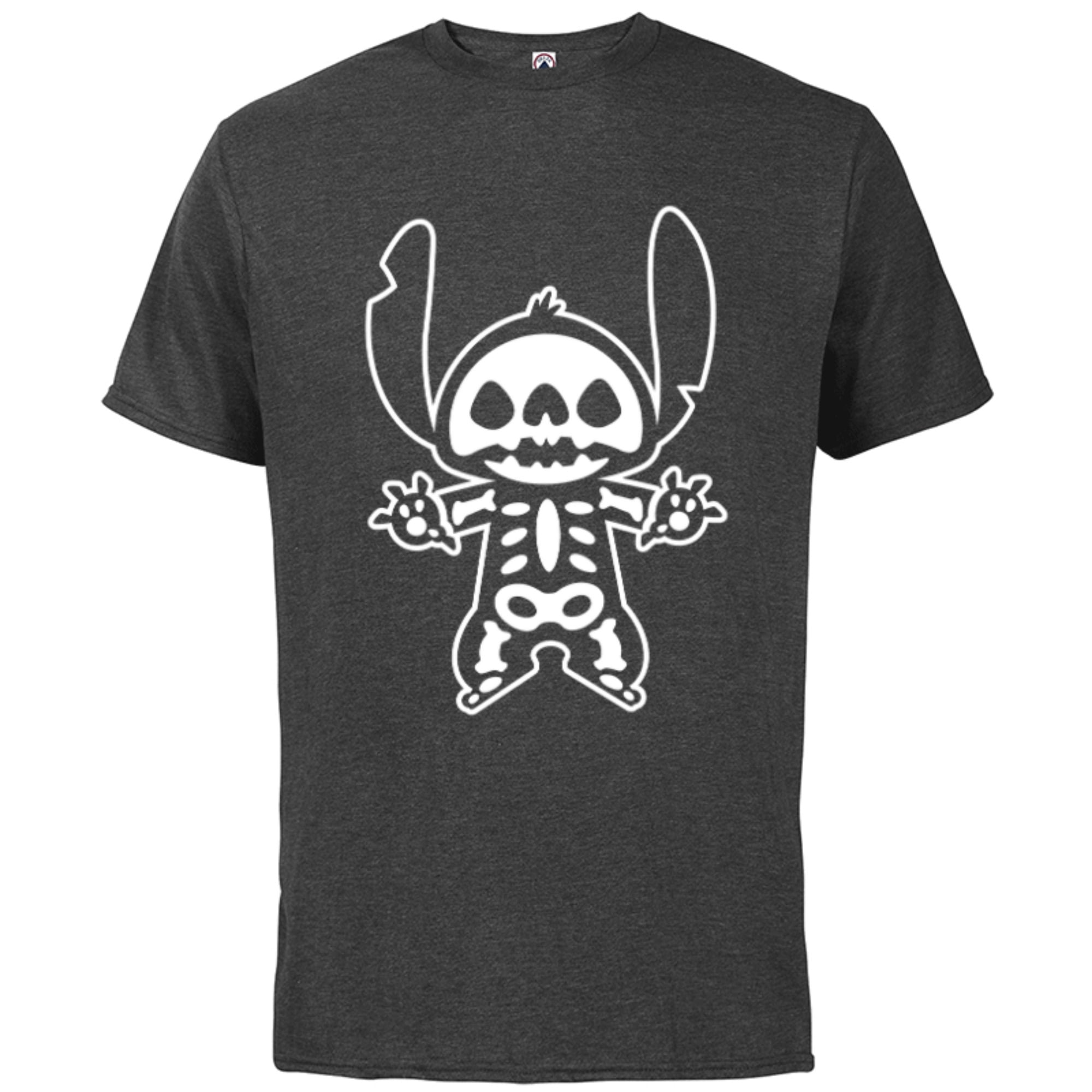 Disney Stitch Halloween Skeleton - Short Sleeve Cotton T-Shirt for ...
