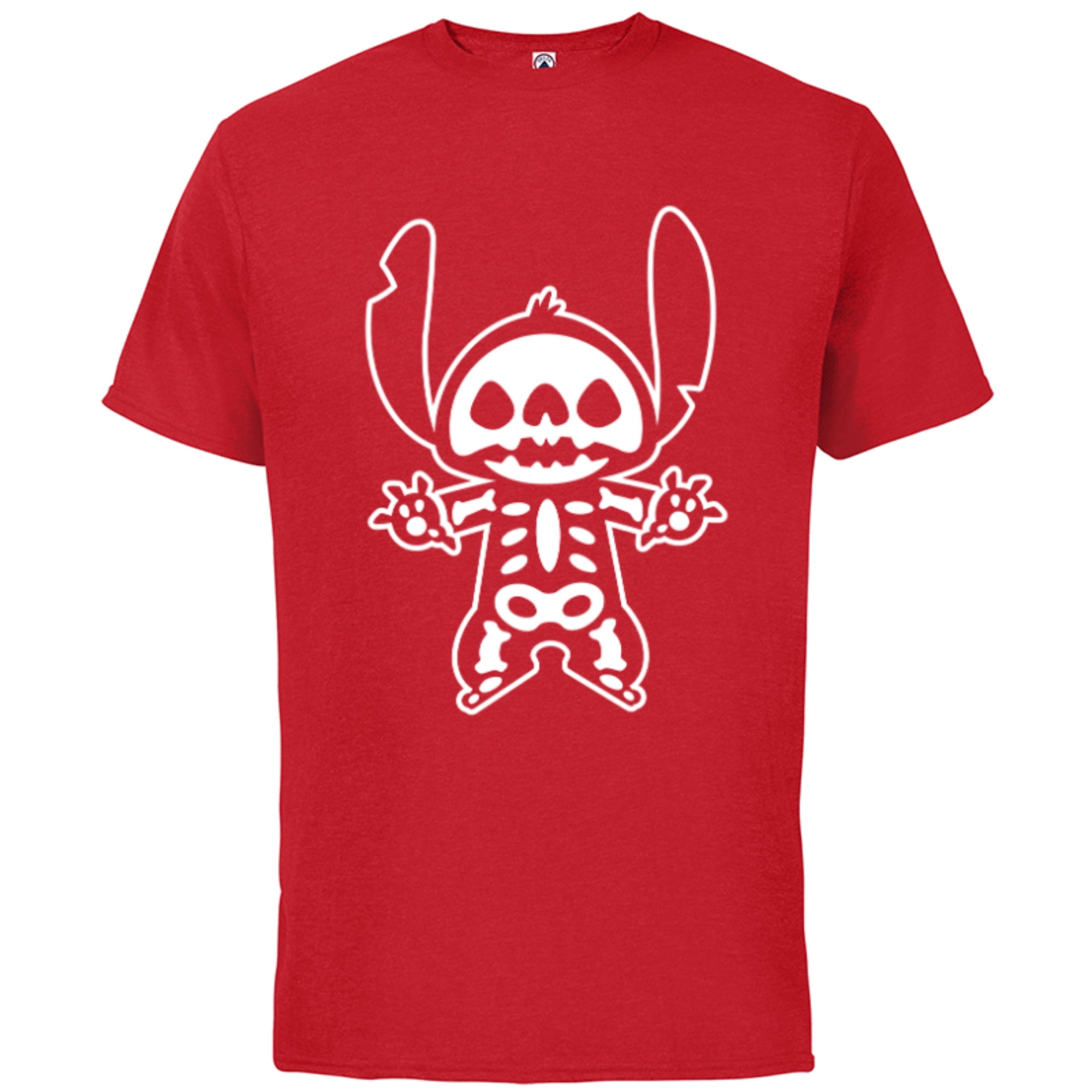 Disney Stitch Halloween Skeleton - Short Sleeve Cotton T-Shirt for ...
