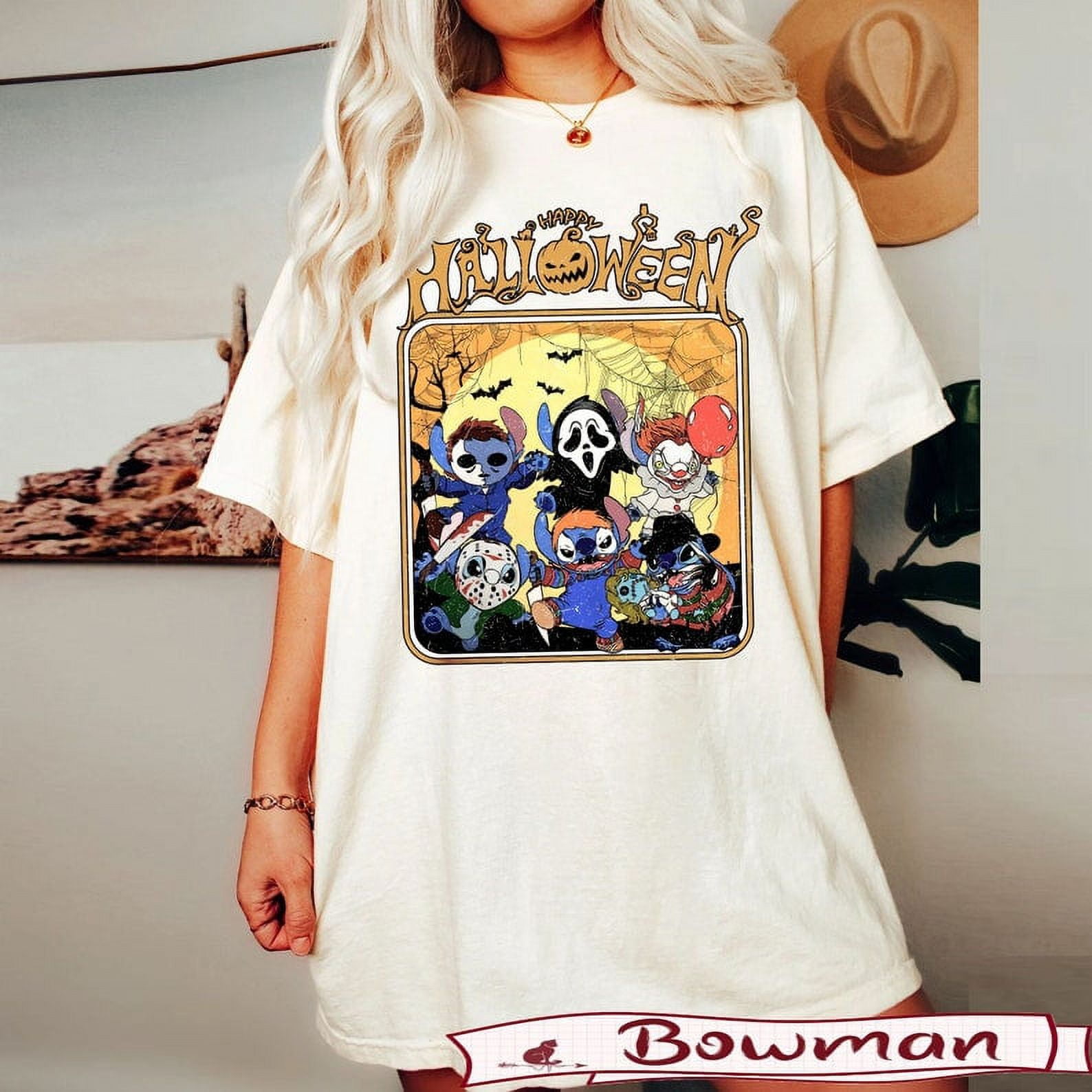 Disney Stitch Happy Halloween Shirt, Stitch Characters Sweatshirt ...