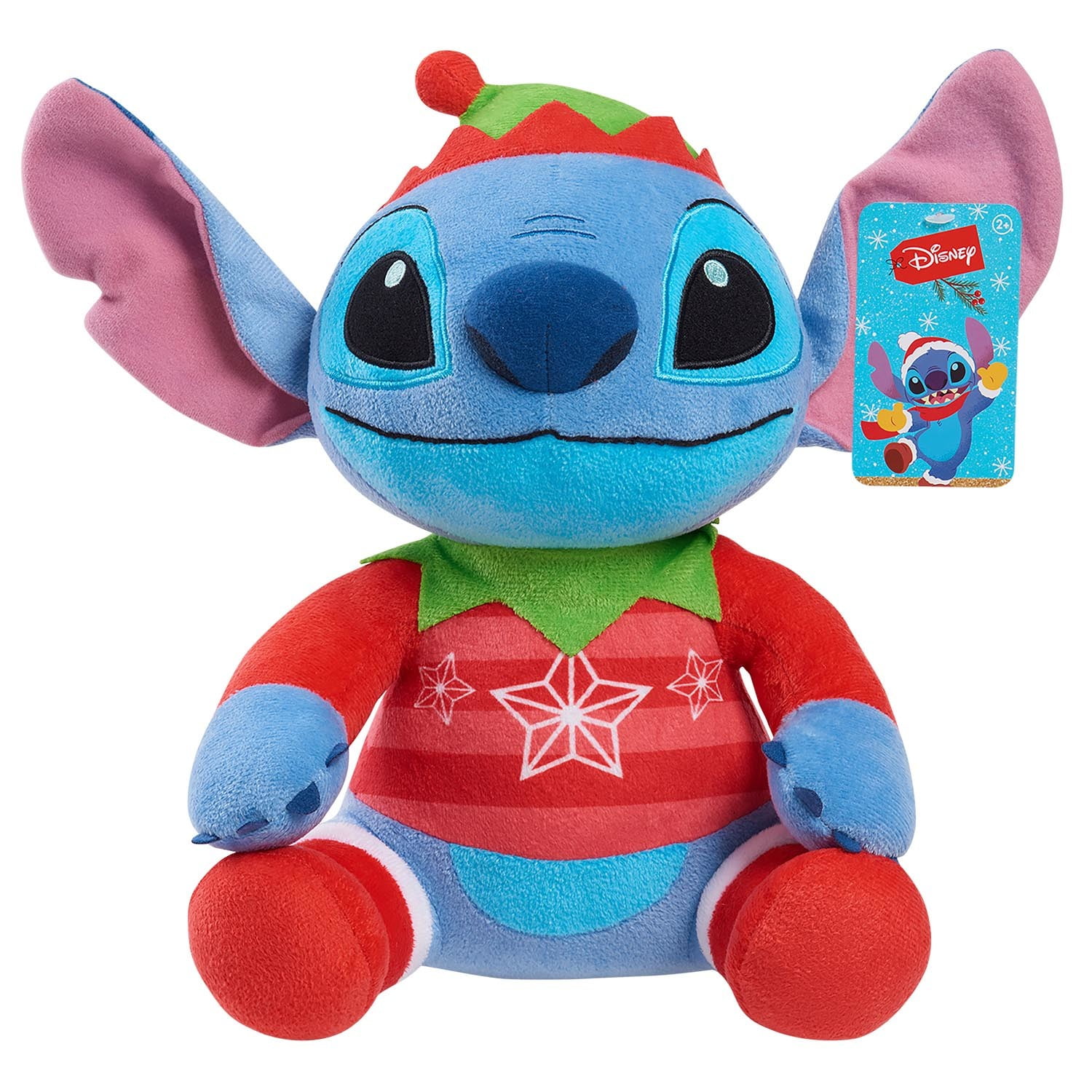 Disney Stitch Holiday Large 11-inch Plush Stuffed Animal, Alien, Kids Toys for Ages 2 up ...