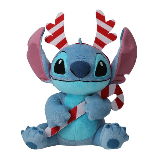 Disney Stitch Holiday with Candy Cane Plush 7.8 inch - Walmart.com