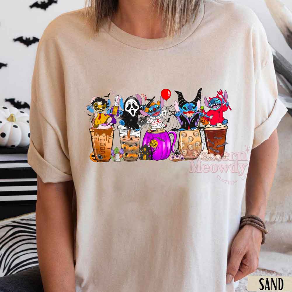 Disney Stitch Horror Halloween Shirt, Disney Ghost Halloween Shirt ...