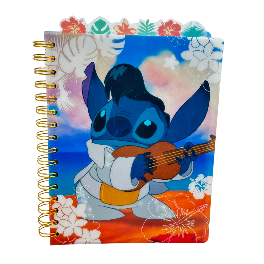 Disney Stitch Elvis-Themed Spiral Notebook Journal for School, Diary ...