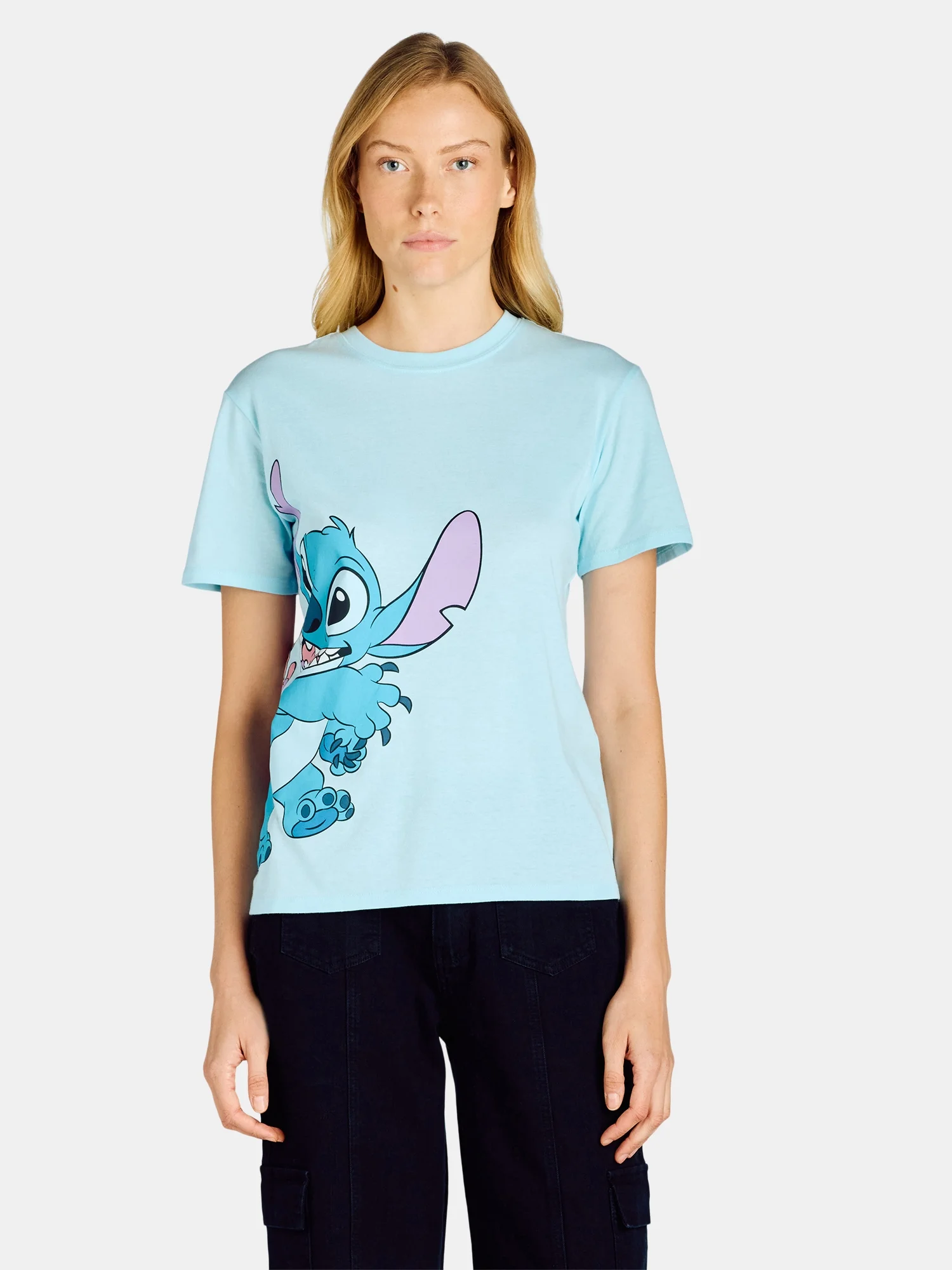 Disney Stitch Juniors Graphic Tee - XS-3XL Sizes - Walmart.com