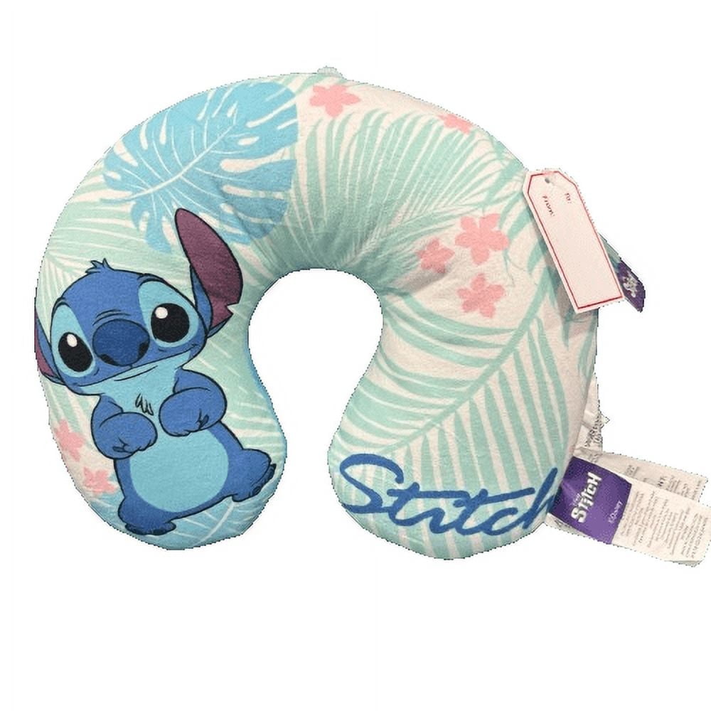 Disney Stitch Kids Travel Neck Pillow for Airplane, Car and Office ...