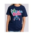 Disney Stitch Ladies "Aloha Stitch" Blue Tee Small - Walmart.com