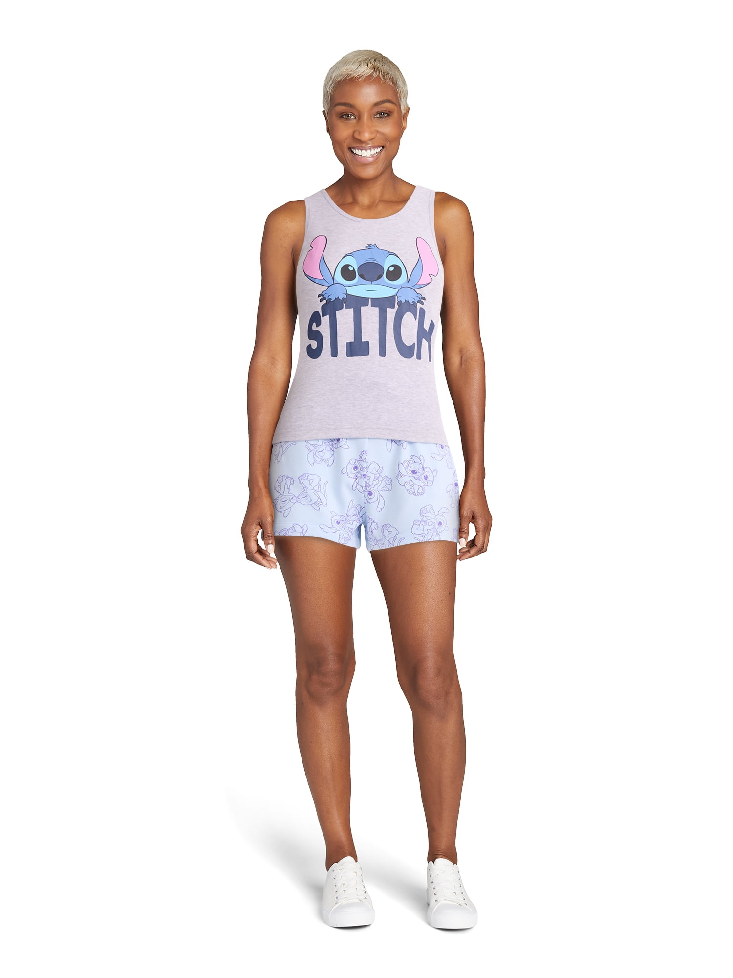 Disney Stitch Lay Junior Scoop Neck Tank, S-2XL (Women's) - Walmart.com