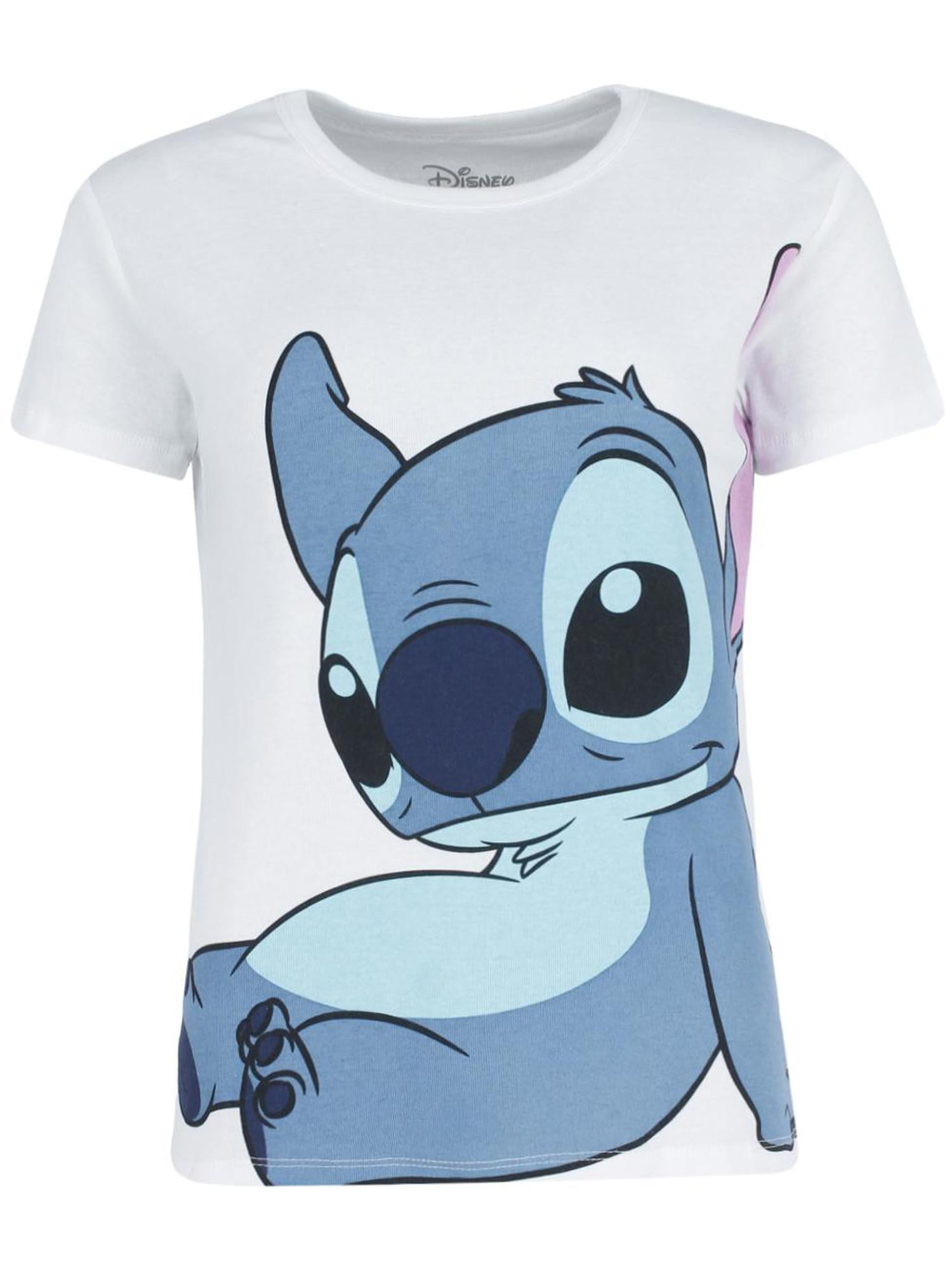 Disney Stitch Lean Junior Crew Neck Baby Tee, S-2XL (Women's) - Walmart.com