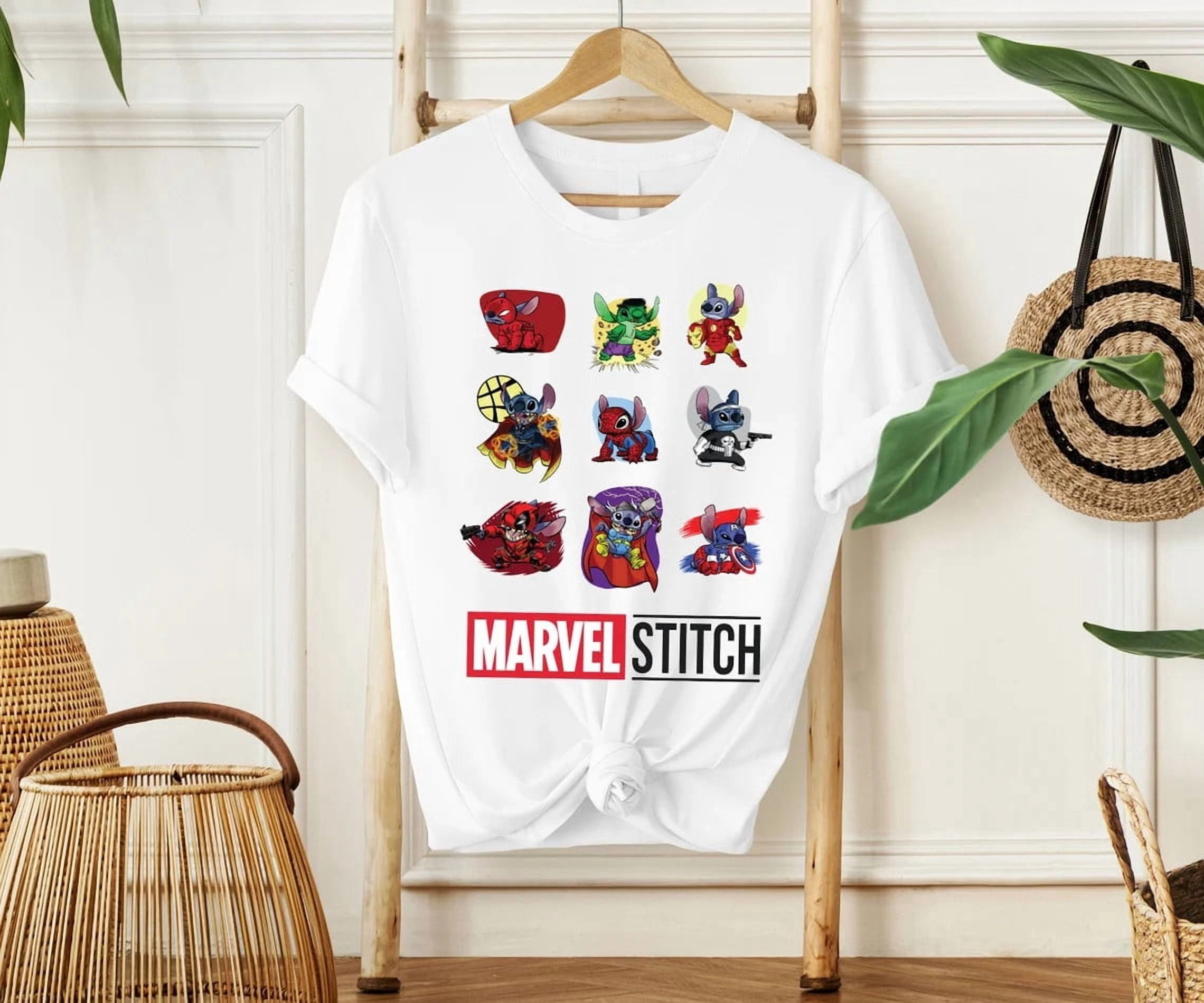 Disney Stitch Love Avenger Superhero Mask Superpowered Alien Mashup T ...