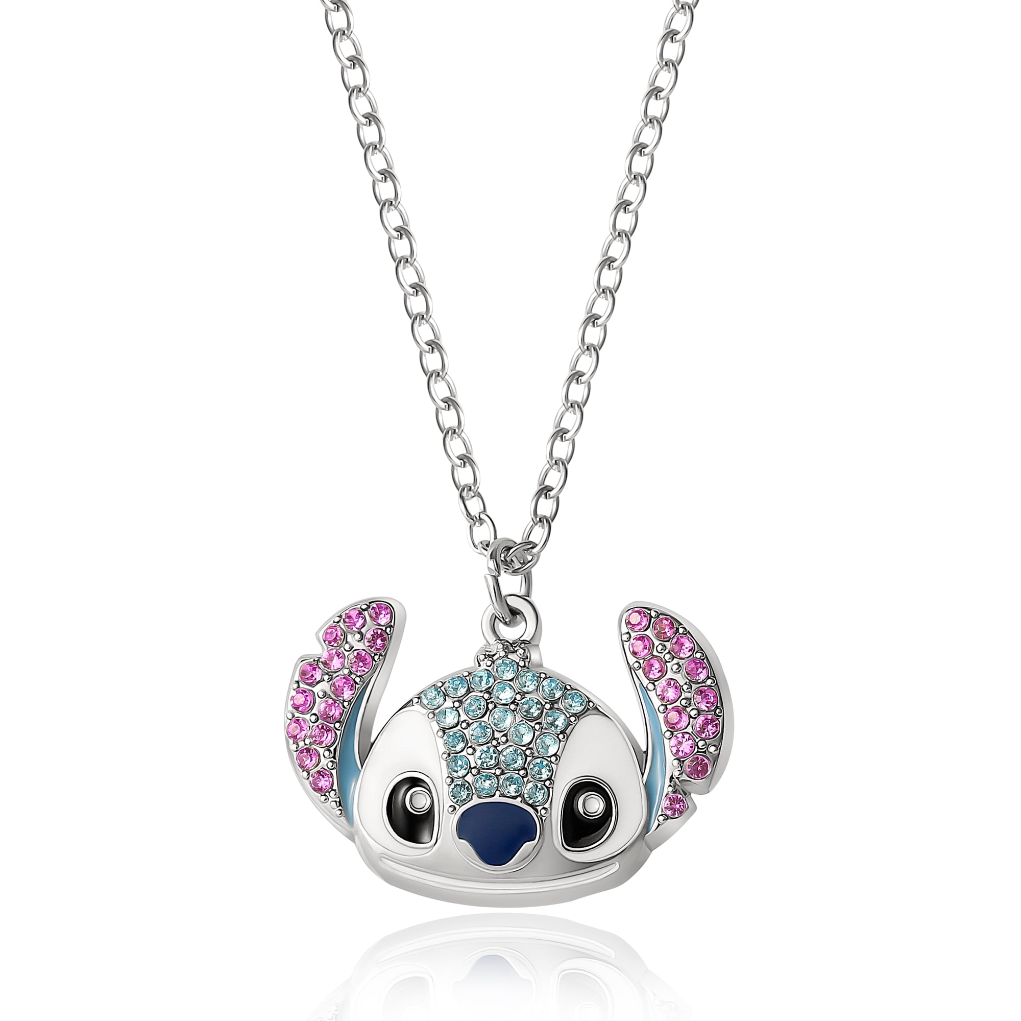 Disney Stitch Necklace for Women Official License, 16"+3" Fashion Pave ...