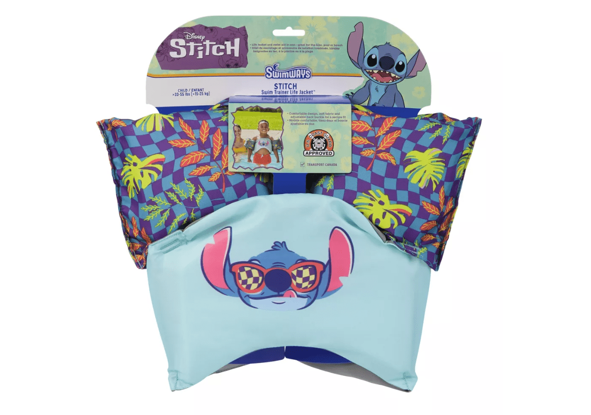 Disney Stitch PFD Swim Trainer: Kids Life Jacket Vest 33-55 lbs ...