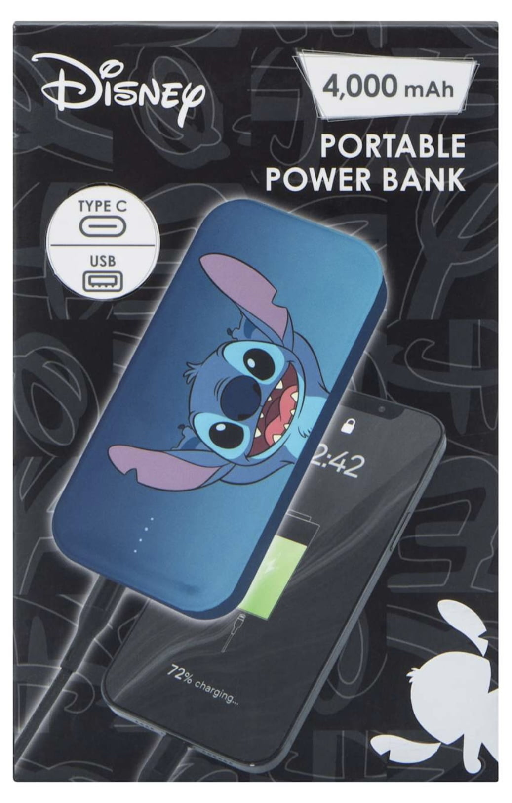 Disney Stitch Portable Power Bank 4000MAh - Walmart.com