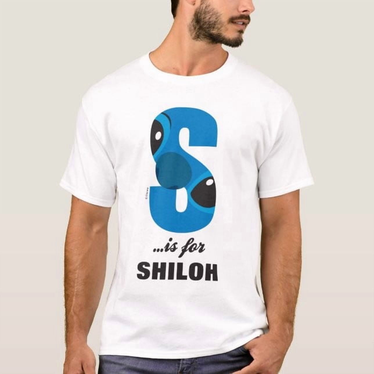 Disney Stitch S Is For Stitch Alphabet Initial Monogram Blue Alien T ...