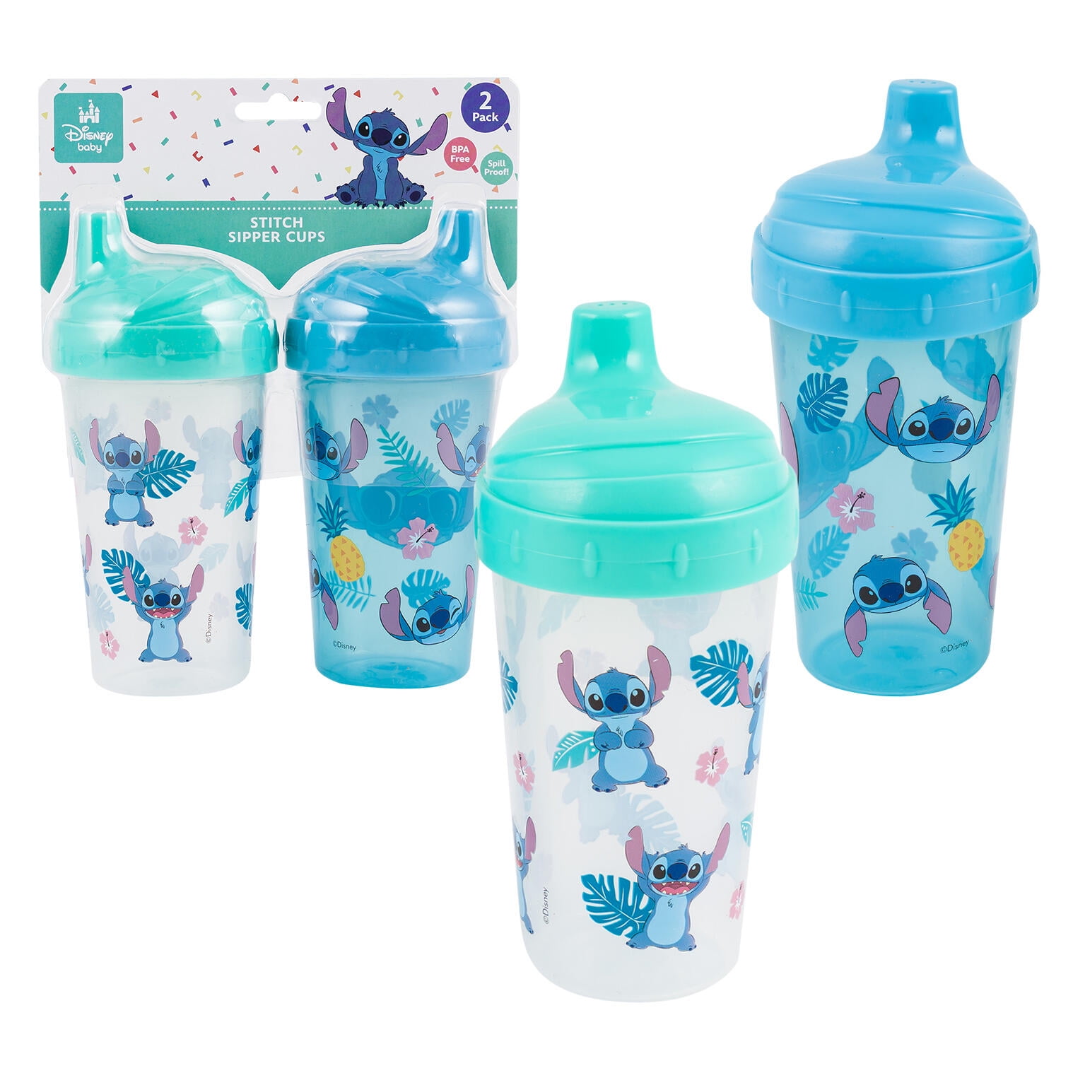 Disney Stitch Sipper Cups, BPA FREE - Walmart.com