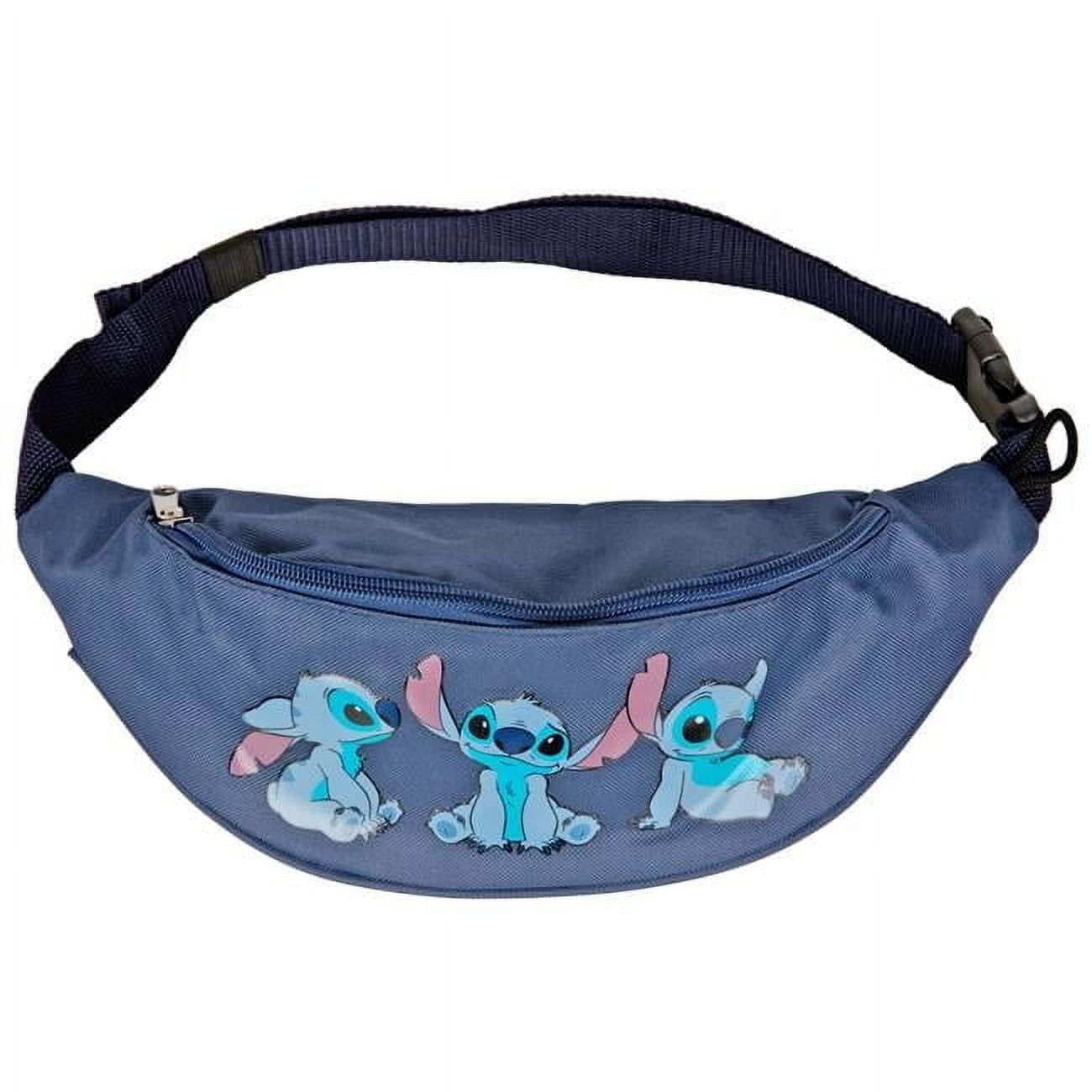 Cajones Disney Stitch Sitting Trio Fanny Pack, Blue Waist Belt Bag ...