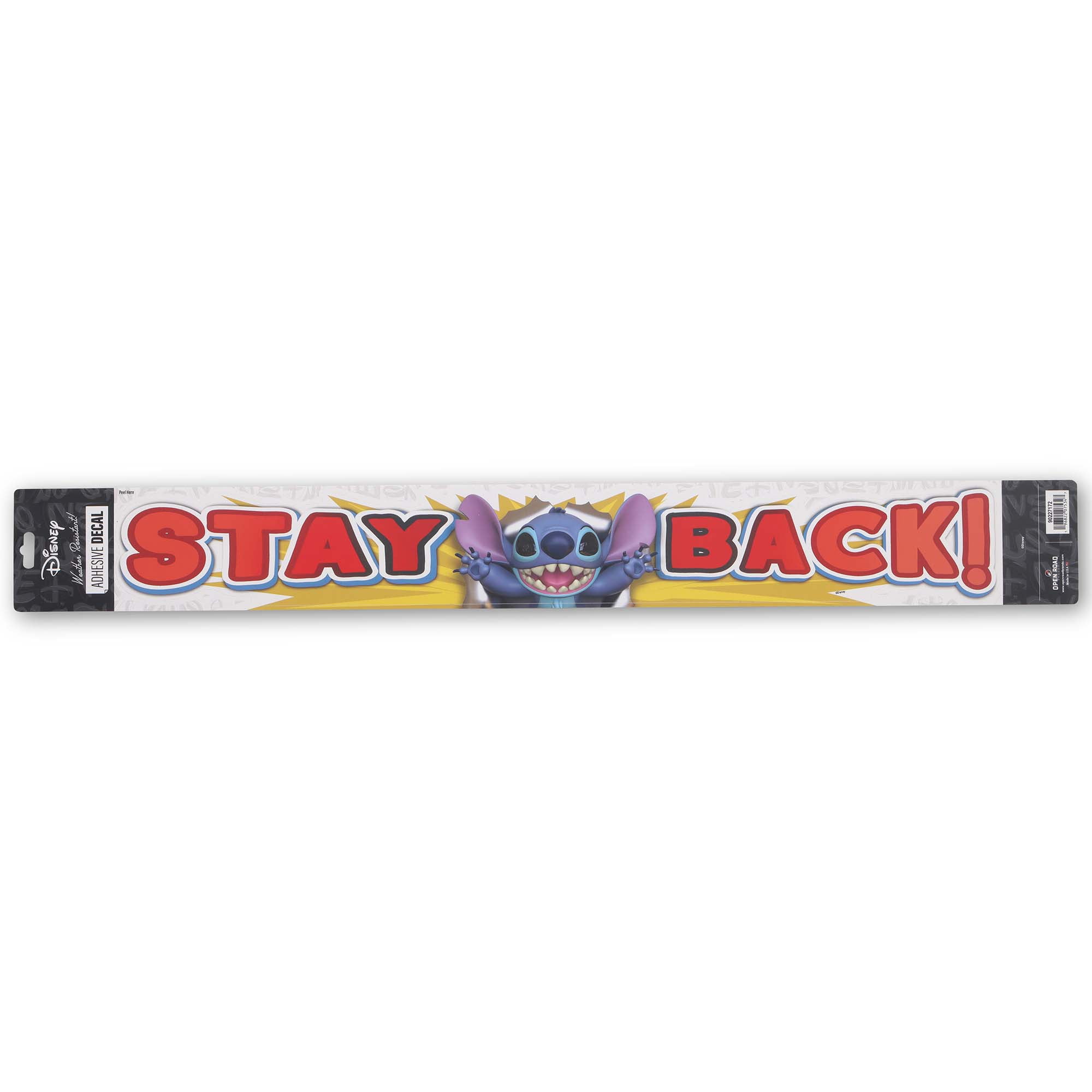 Disney Stitch Stay Back Long Adhesive Decal - Large 30 Inch X 3.5 Inch ...