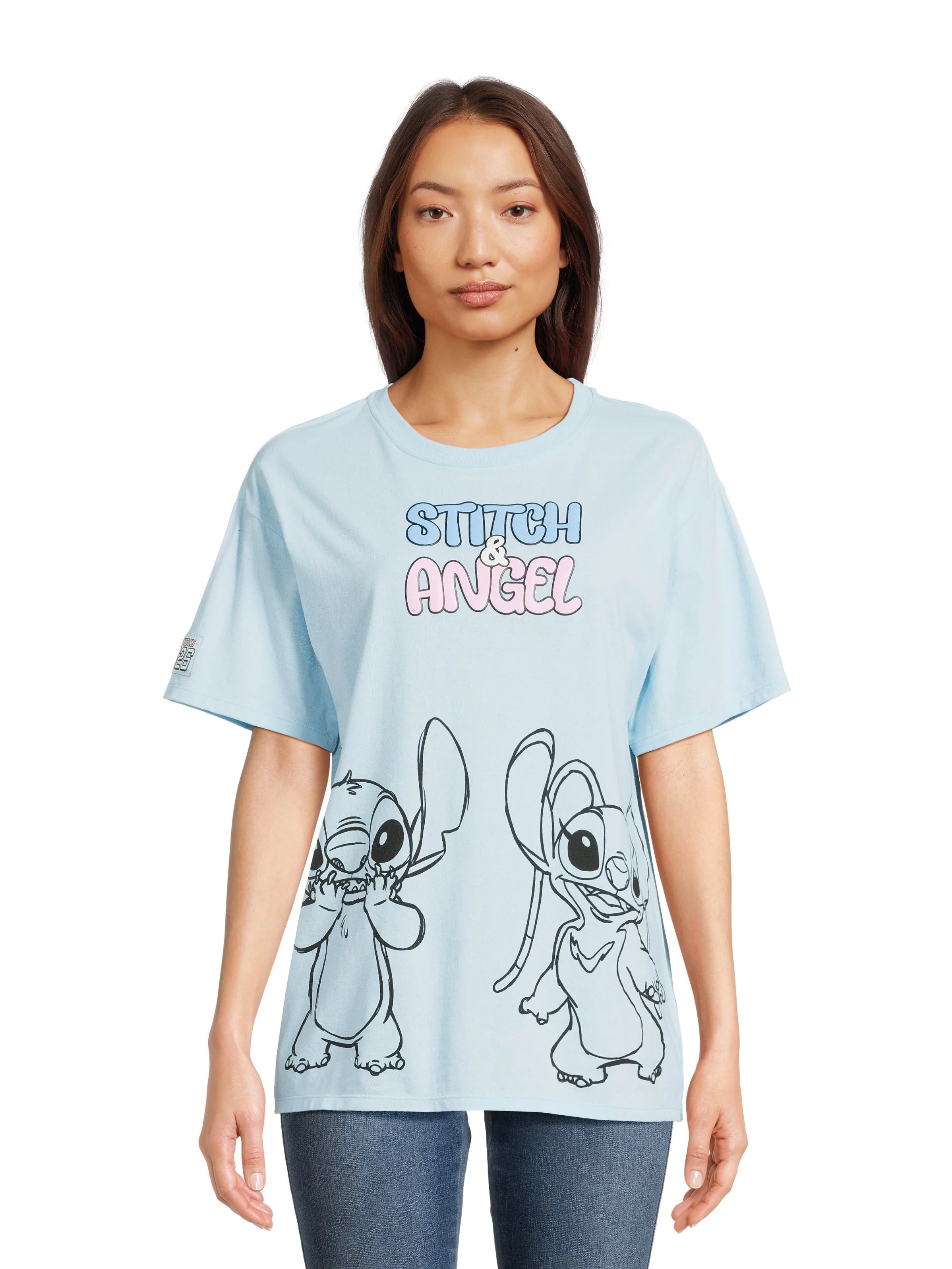 Disney Stitch Women's Graphic Tee - Walmart.com