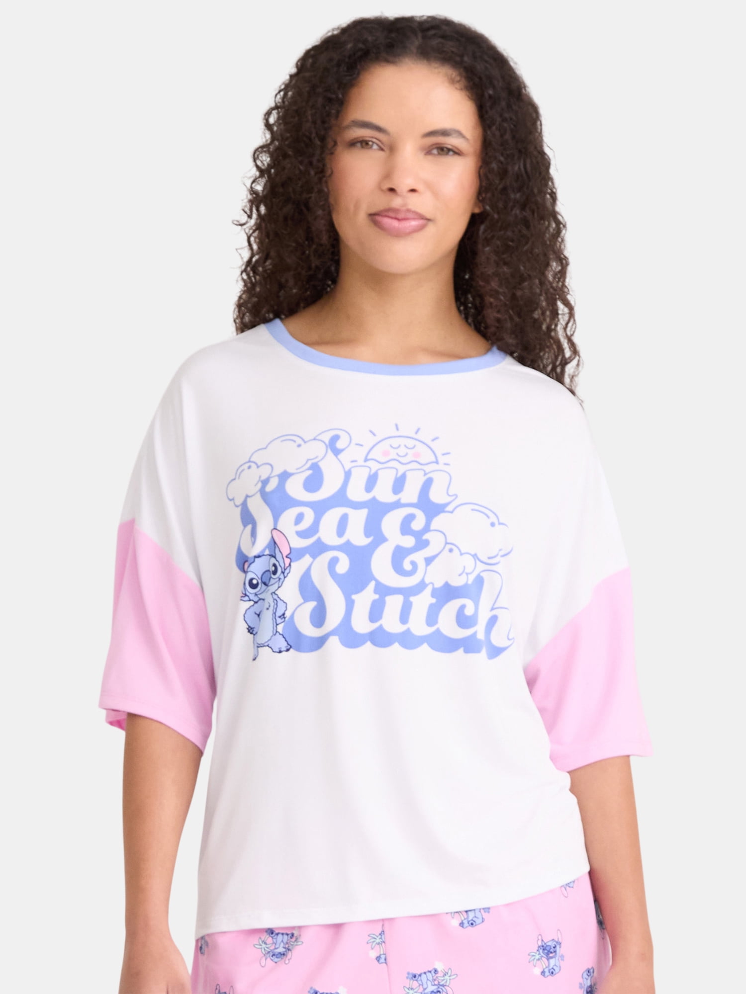 Disney Stitch Women's Sleep Tee, Sizes XS-3X - Walmart.com