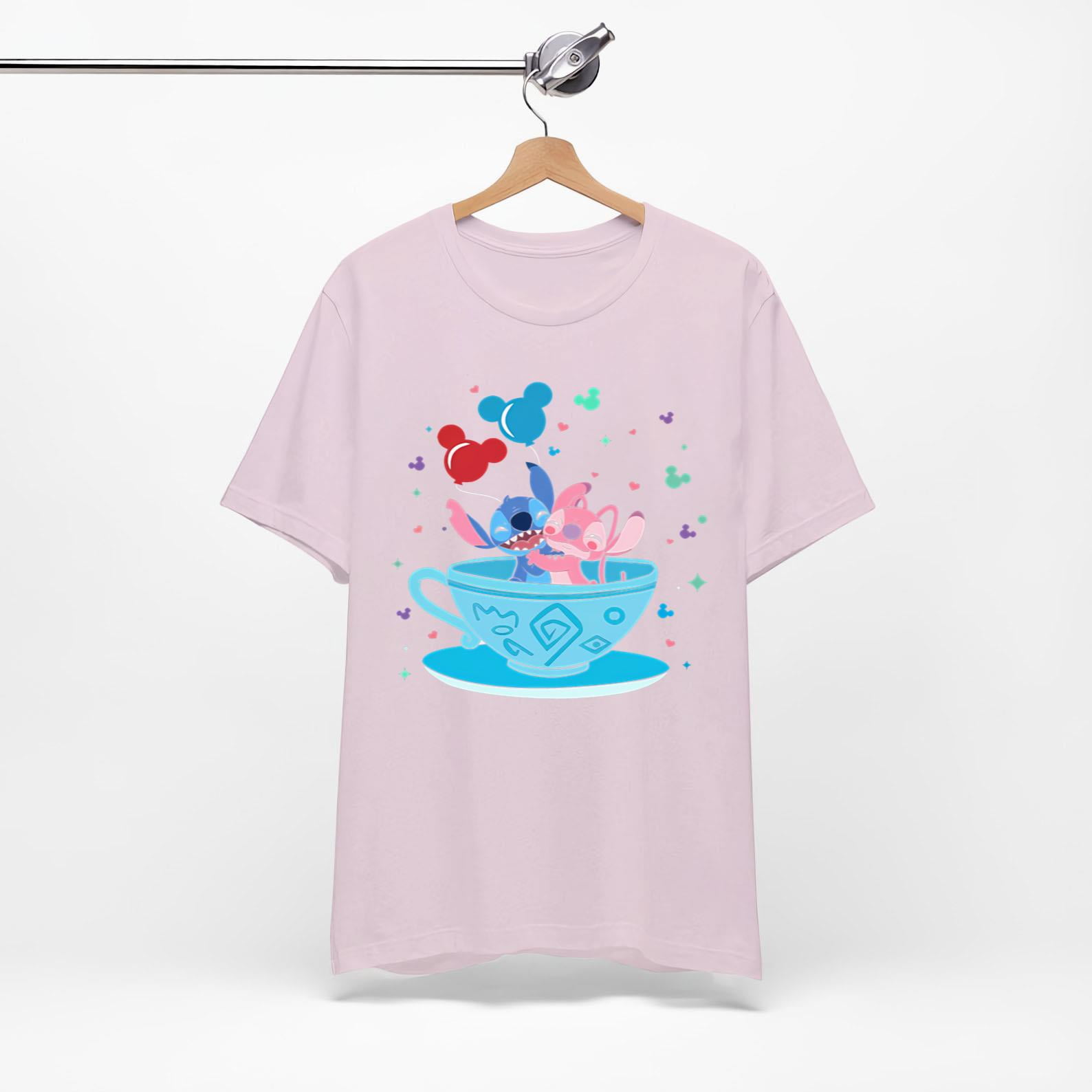 Disney Stitch and Angel Spinning Cup Teacup Shirt Unisex Adult Kid ...