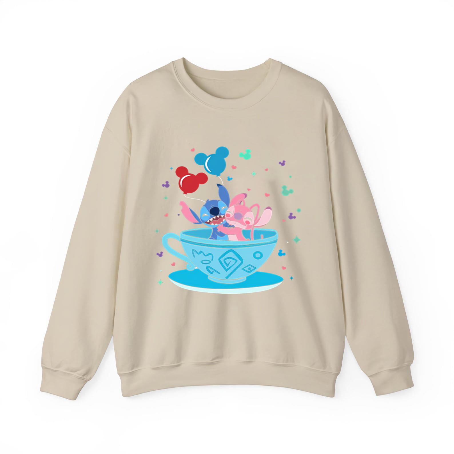 Disney Stitch and Angel Spinning Cup Teacup Shirt Unisex Adult Kid ...
