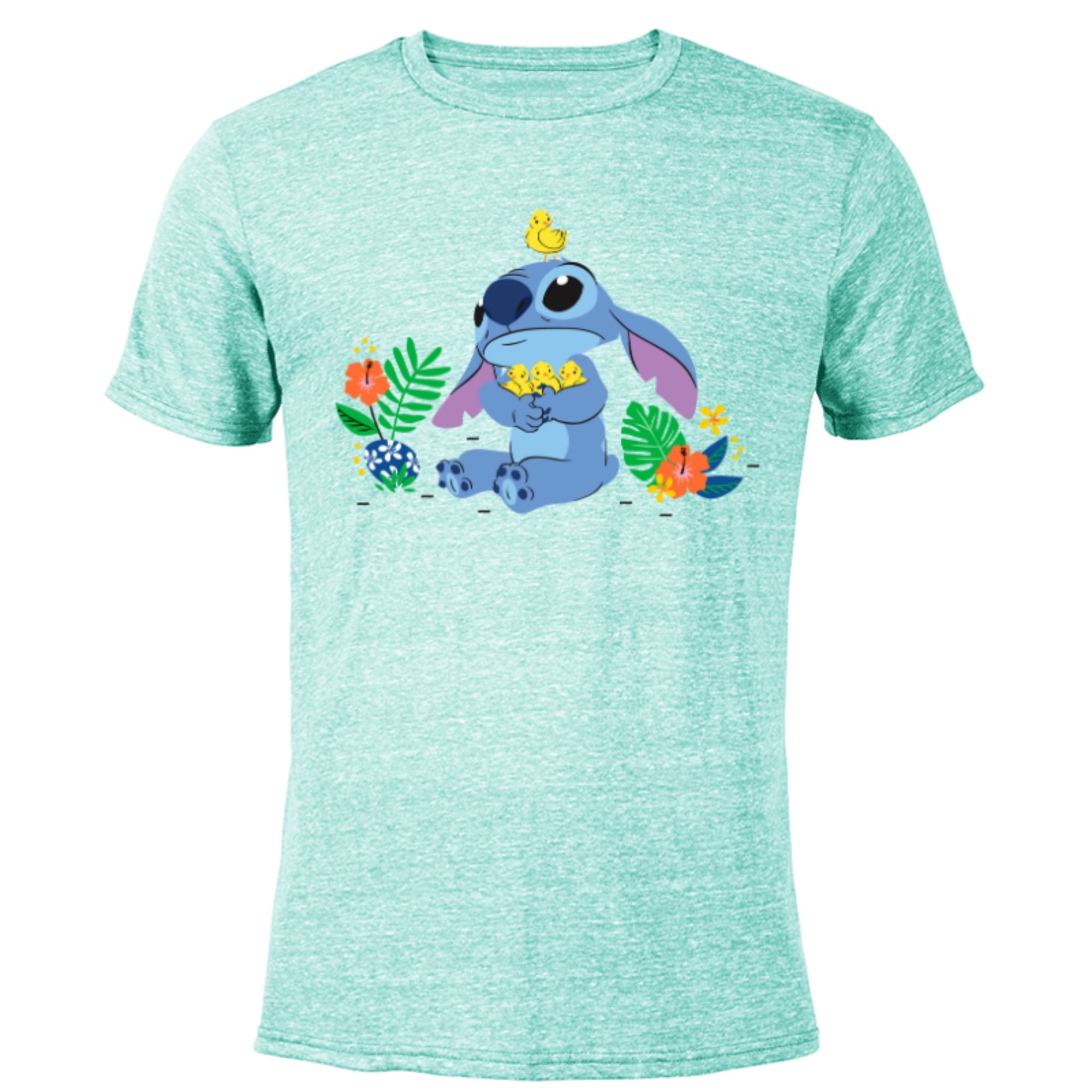Disney Stitch and Baby Chicks Easter - Short Sleeve Blended T-Shirt for ...