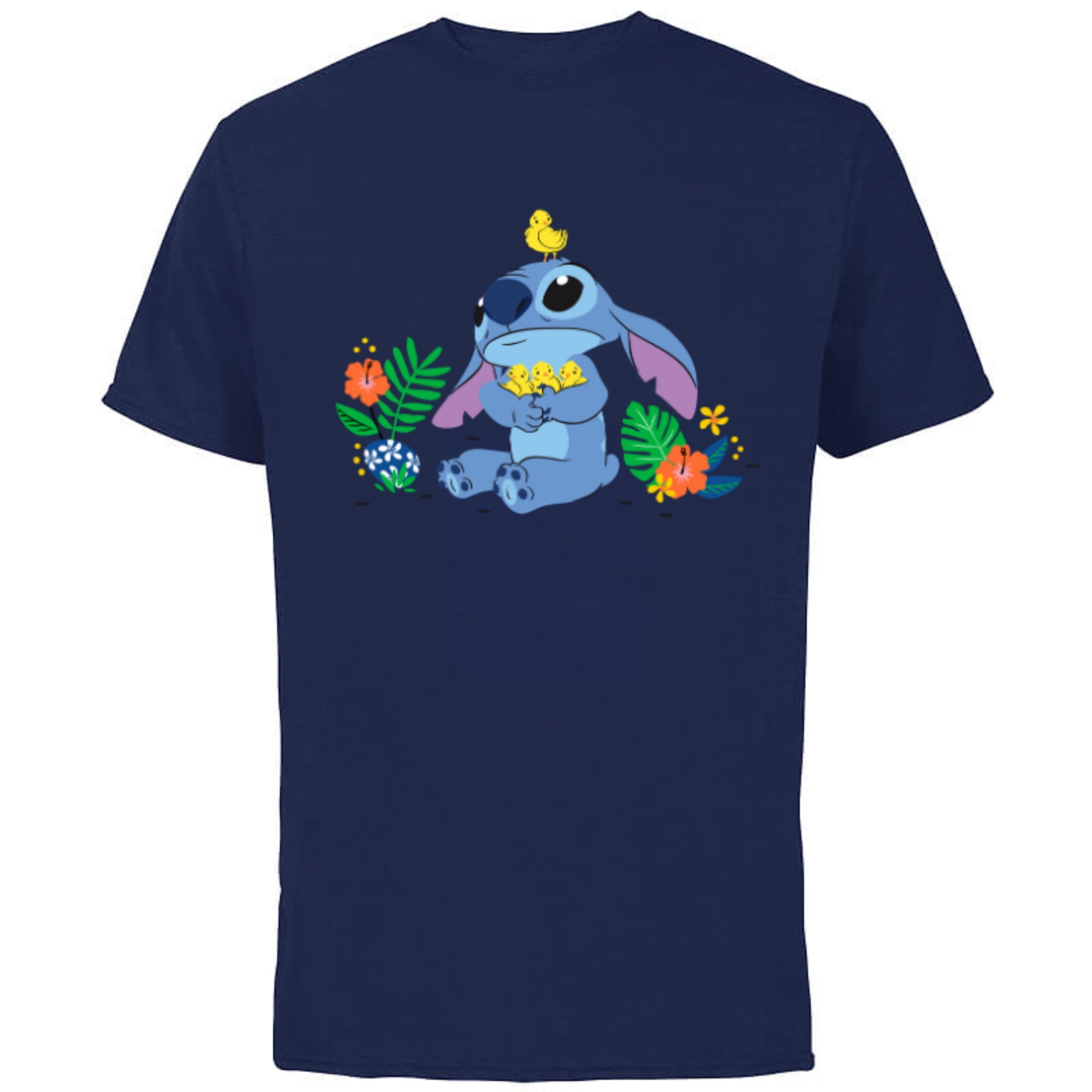 Disney Stitch and Baby Chicks Easter - Short Sleeve Cotton T-Shirt for ...