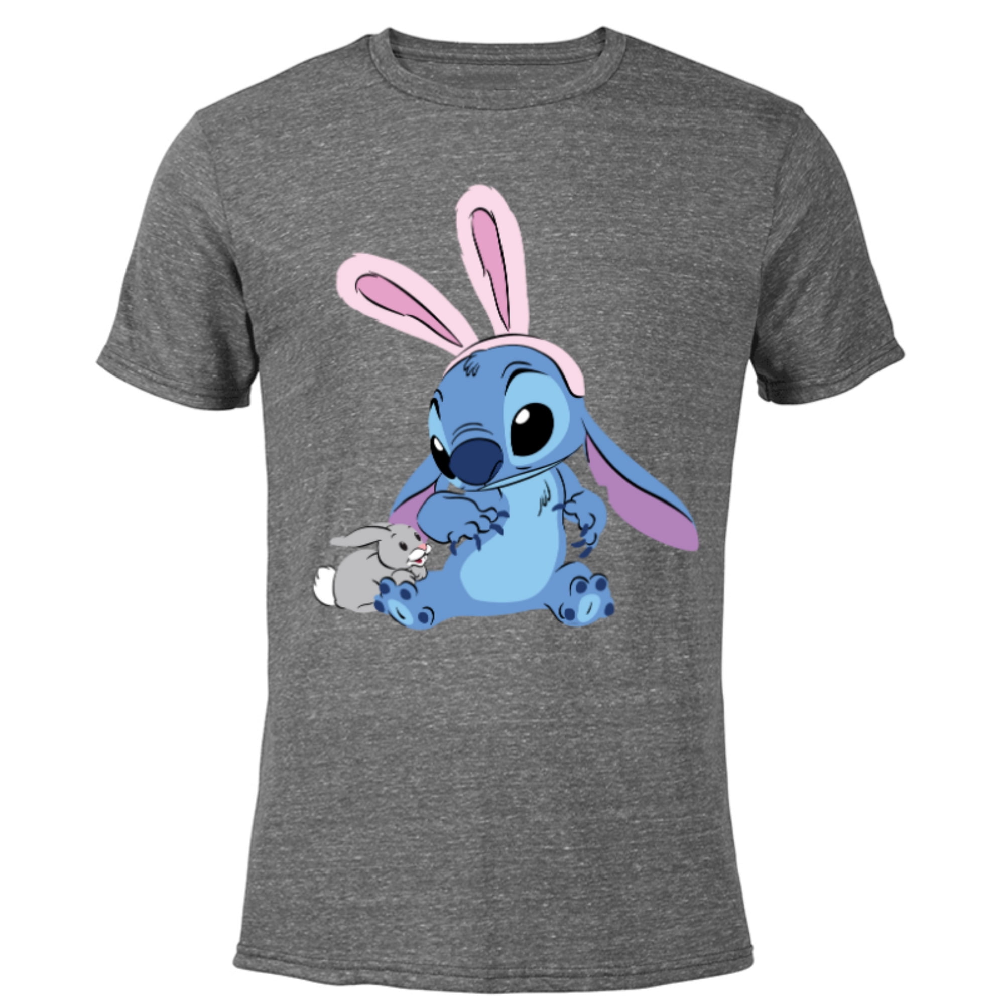 Disney Stitch with Easter Bunny - Short Sleeve Blended T-Shirt for ...