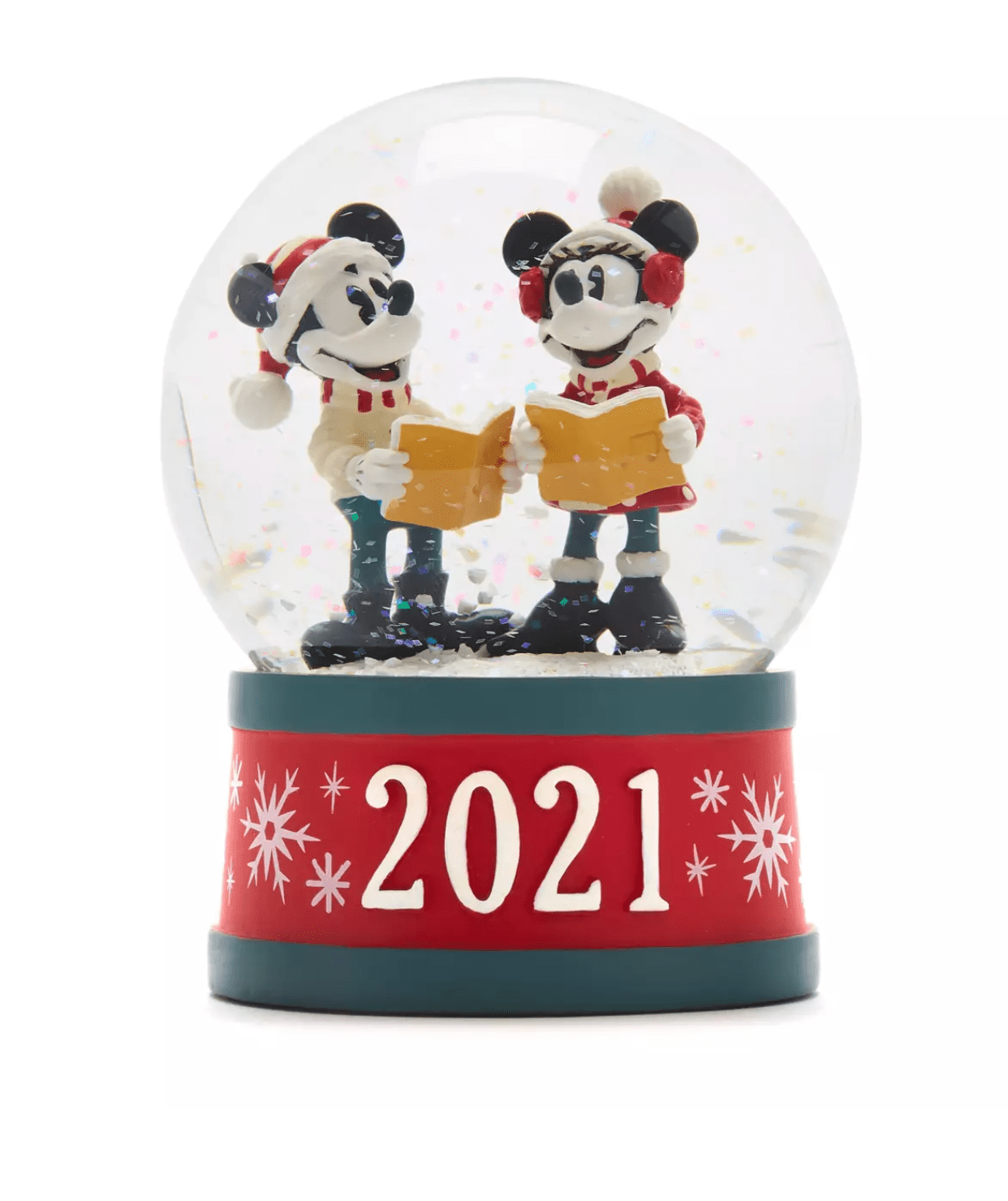 Disney Store 2021 Mickey and Minnie Mouse Glass Snowglobe, Christmas ...