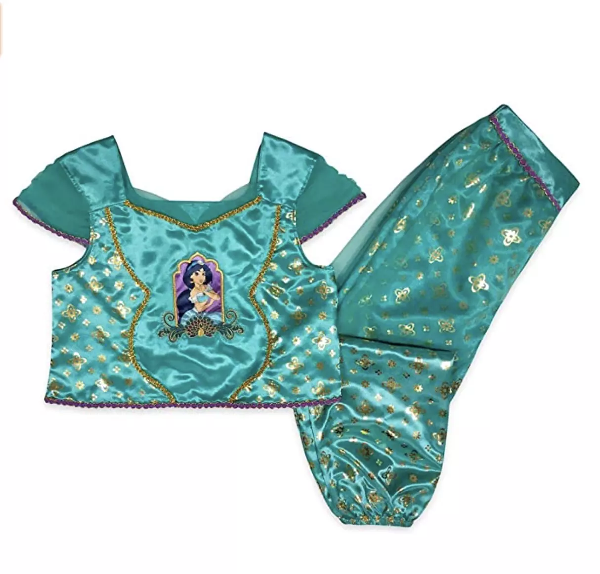 Disney Store Aladdin Princess Deluxe Jasmine Pjs Pajamas Size 4