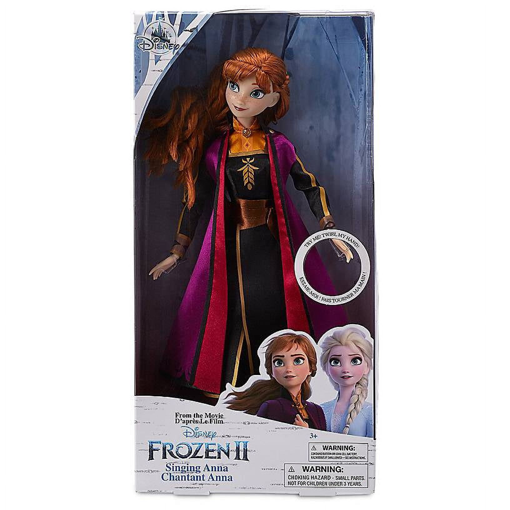 Disney Store Anna Singing Doll Frozen 2 11'' New with Box - Walmart.com