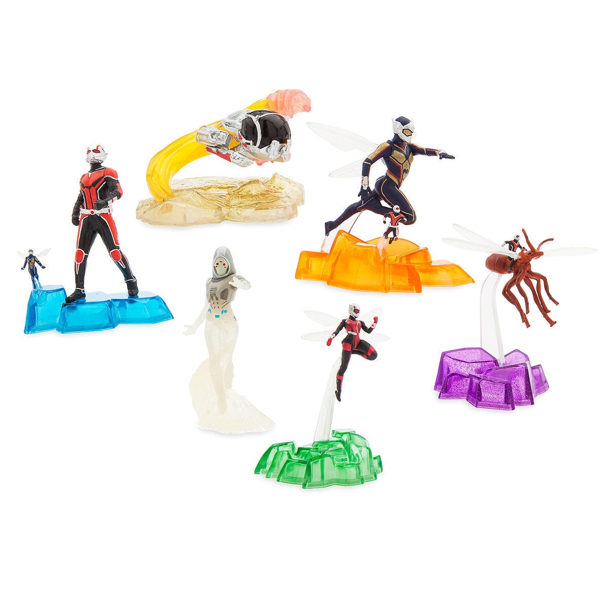 Disney Store Ant Man & Wasp 6pc Box Figure Set Marvel Super Hero Cake ...