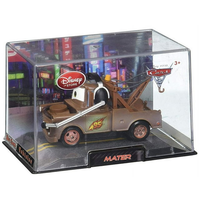 Disney Store Cars 2 Movie Mater Headset 1:43 Toy Car w/ Acrylic Case ...