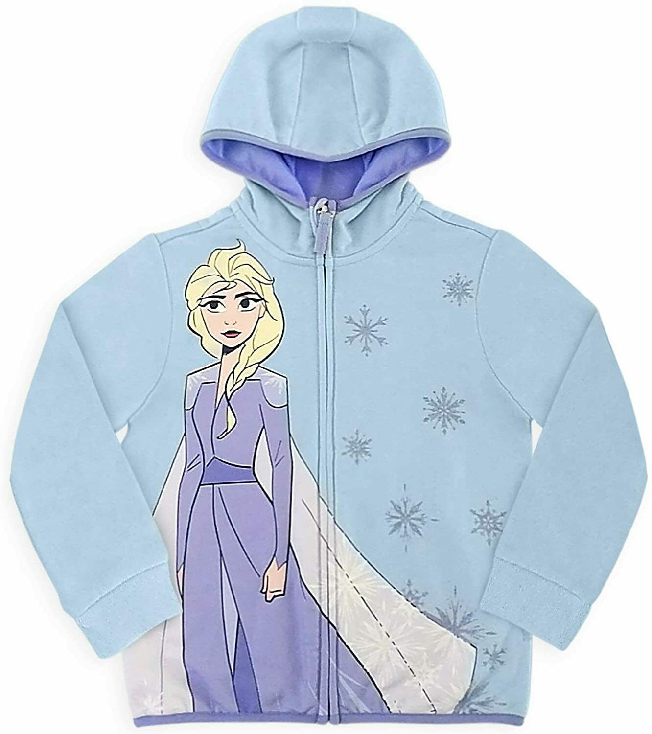Disney Store Frozen Elsa Hoodie Sweat Shirt Girl Size 5/6 - Walmart.com