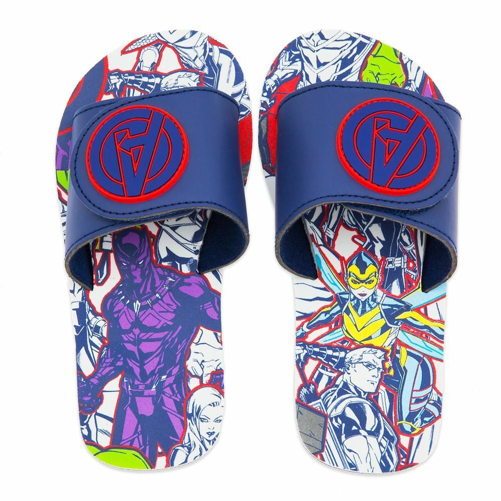 Disney Store Marvel Avengers Flip Flops Sandals Shoes Boy Size 11/12 ...