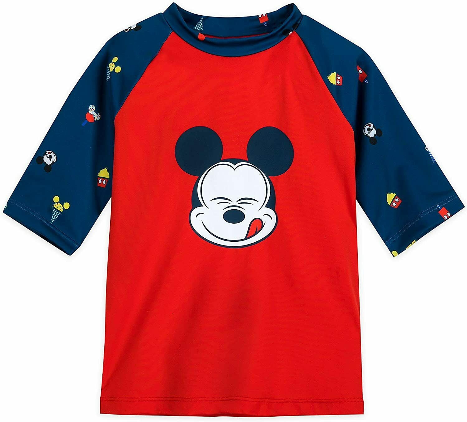 Disney Store Mickey Mouse Rash Guard Swim Shirt Boy Size 5/6 - Walmart.com