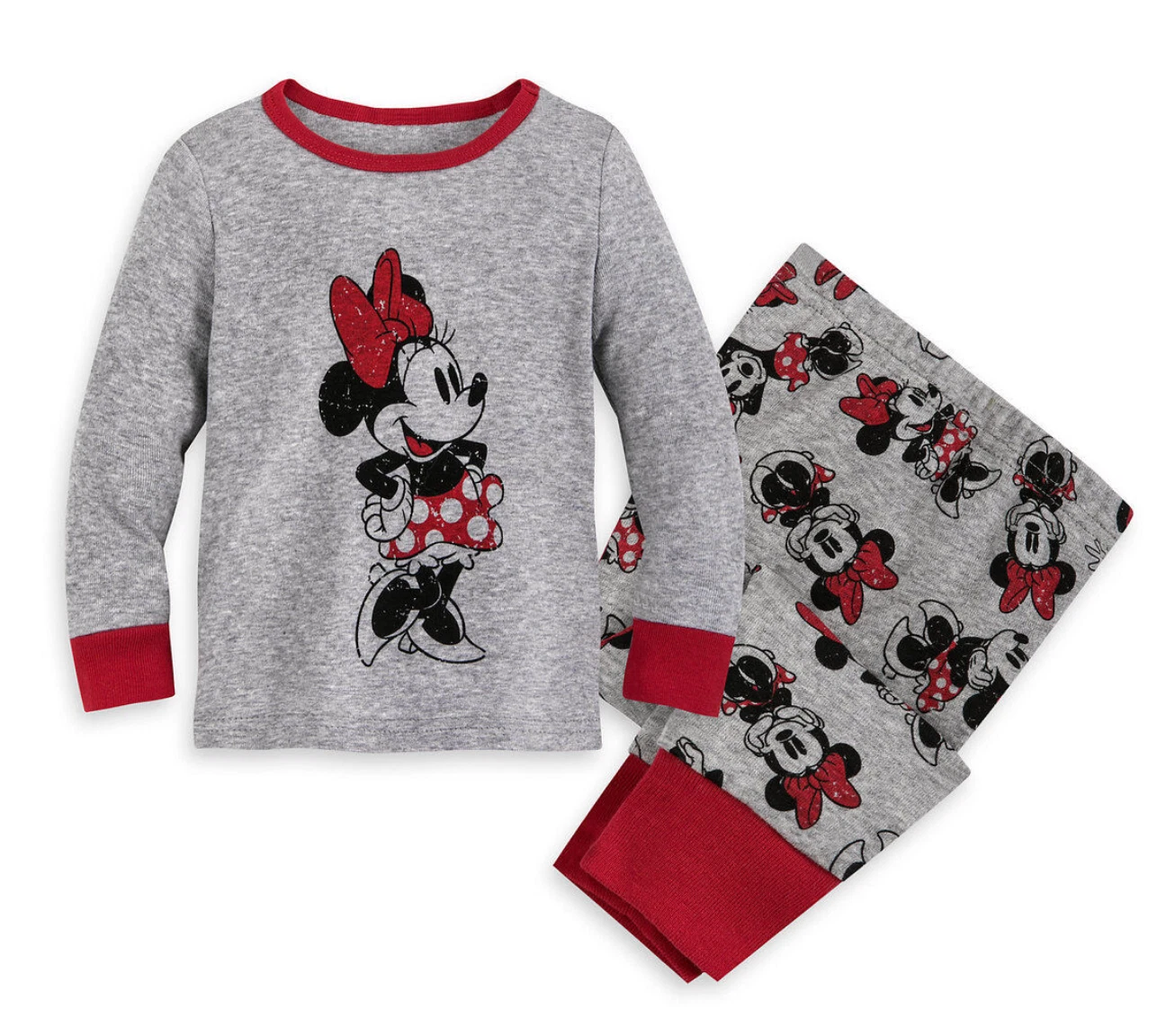 Disney Store Minnie Mouse PJ Pals Pajamas 12/18 mos - Walmart.com